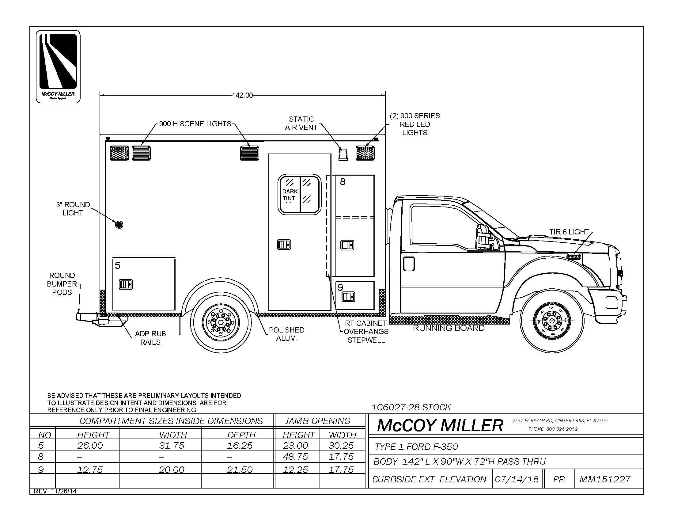 2016 McCoy Miller 142 Ford F-350 4x4 - FESCO